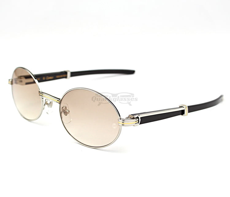 Cartier Classic Buffalo Horn Full Frame Sunglasses CT2550186 - Quarkglasses
