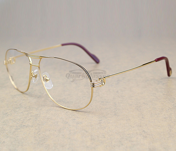 Cartier Double Bridge Metal Full Frame Eyeglasses CT1038366 - Quarkglasses