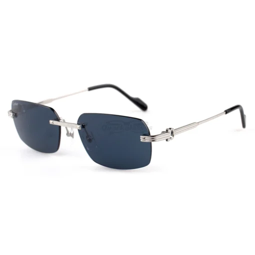 Cartier C Decor Acetate Titanium Rimless Sunglasses CT0271